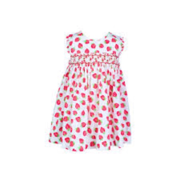 Dresses | Strawberry Print Dress With Boomers 912m | Poshmark